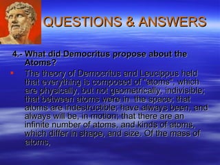 Democritus presentacion ppt | PPT