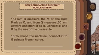 DEMO CUTIE Drafting front bodice pattern | PPTX