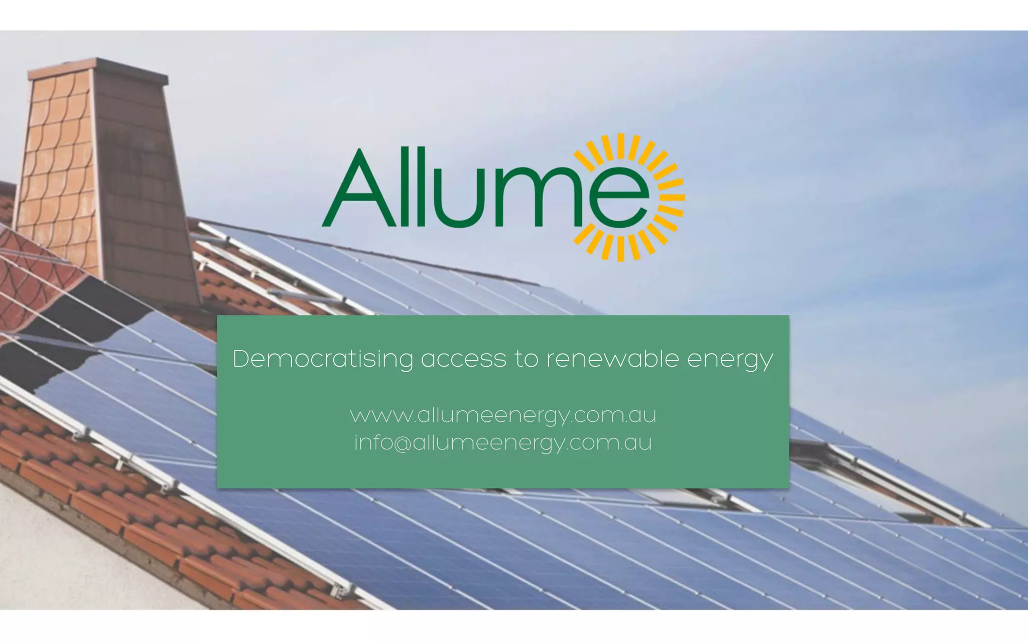 Allume Energy - MAP16 Demo Day Pitch | PDF