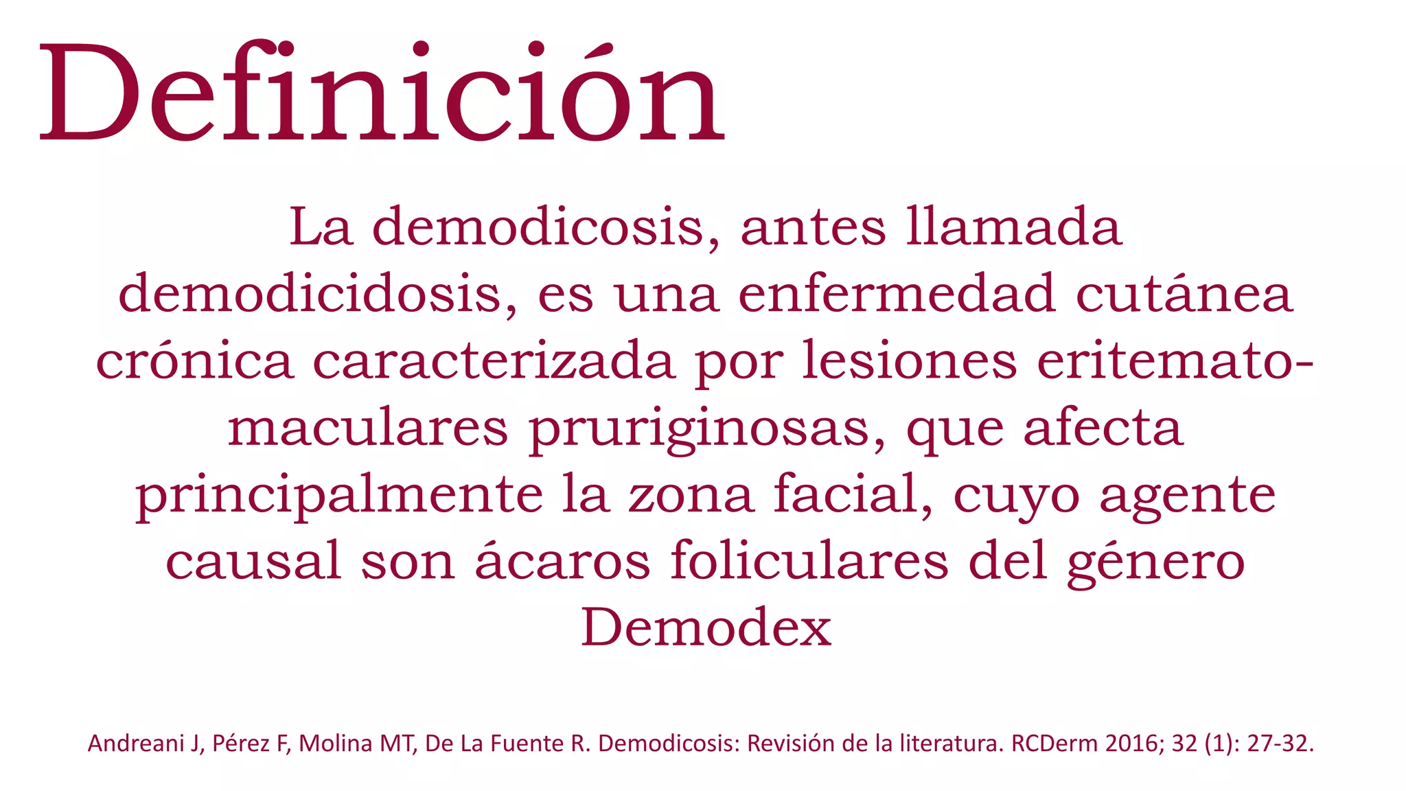 Demodicosis (Demodecidosis) | PPTX