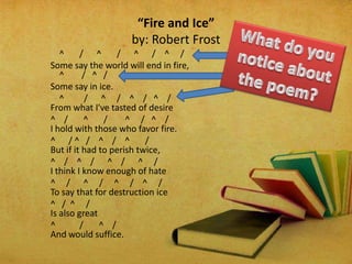 Fire and Ice by Robert Frost | PPTX