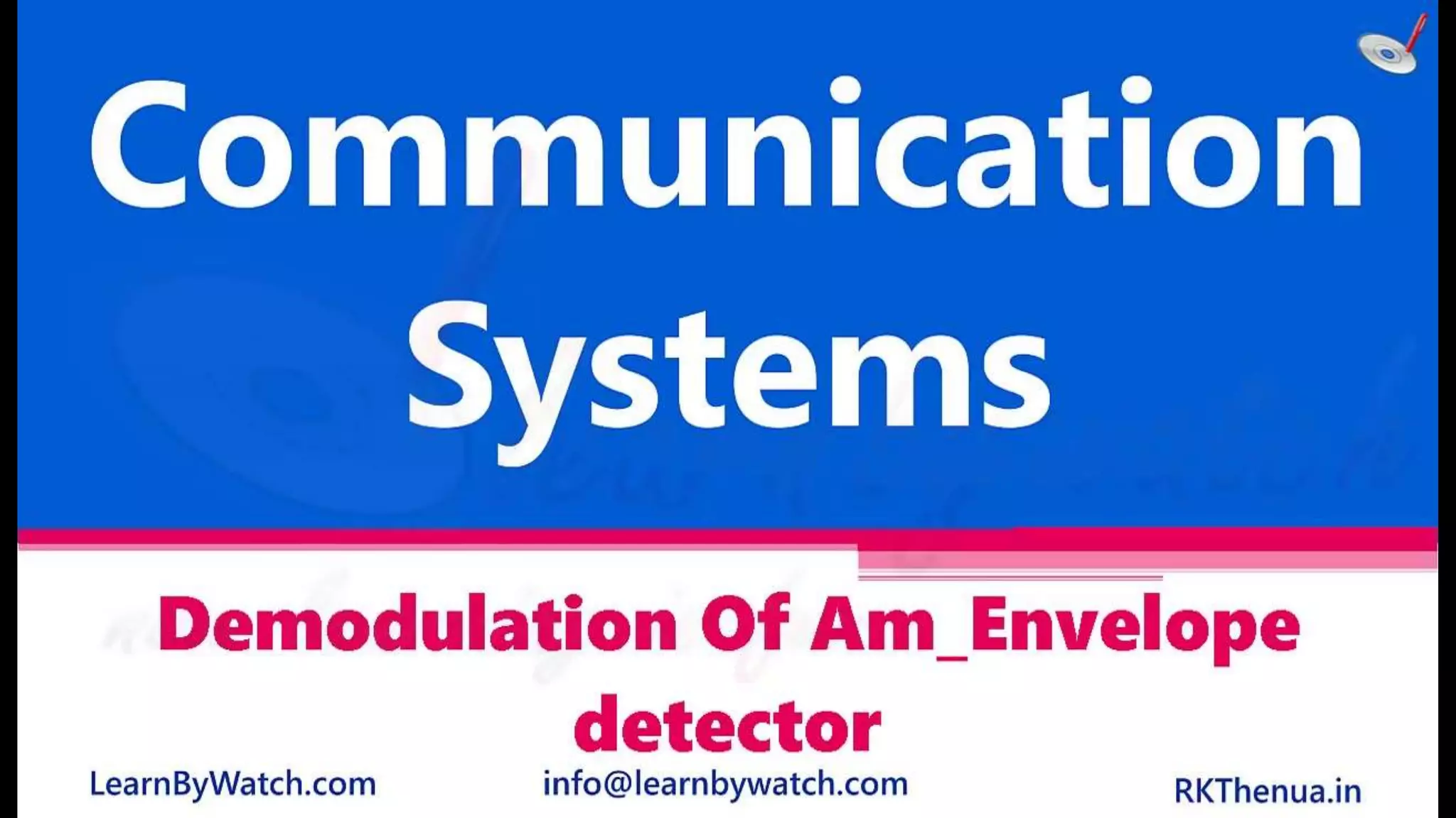 Demodulation of am envelope detector | PPTX