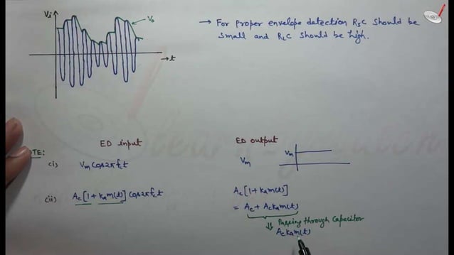 Demodulation of am envelope detector | PPTX