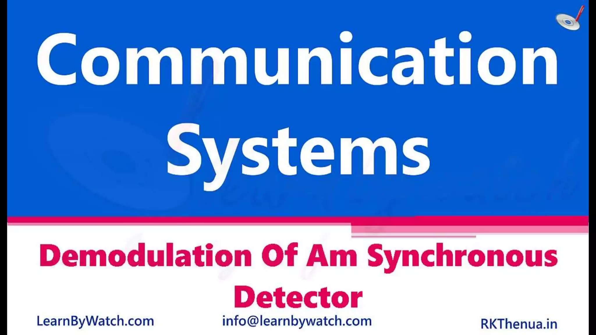 Demodulation of am synchronous detector | PPTX