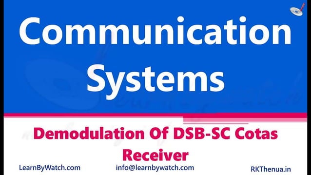 Demodulation of dsb sc costas receiver | PPTX