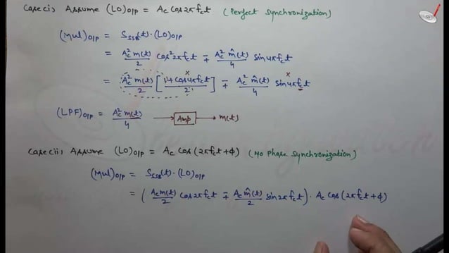 Demodulation of ssb synchronous detector | PPTX | Technology & Computing