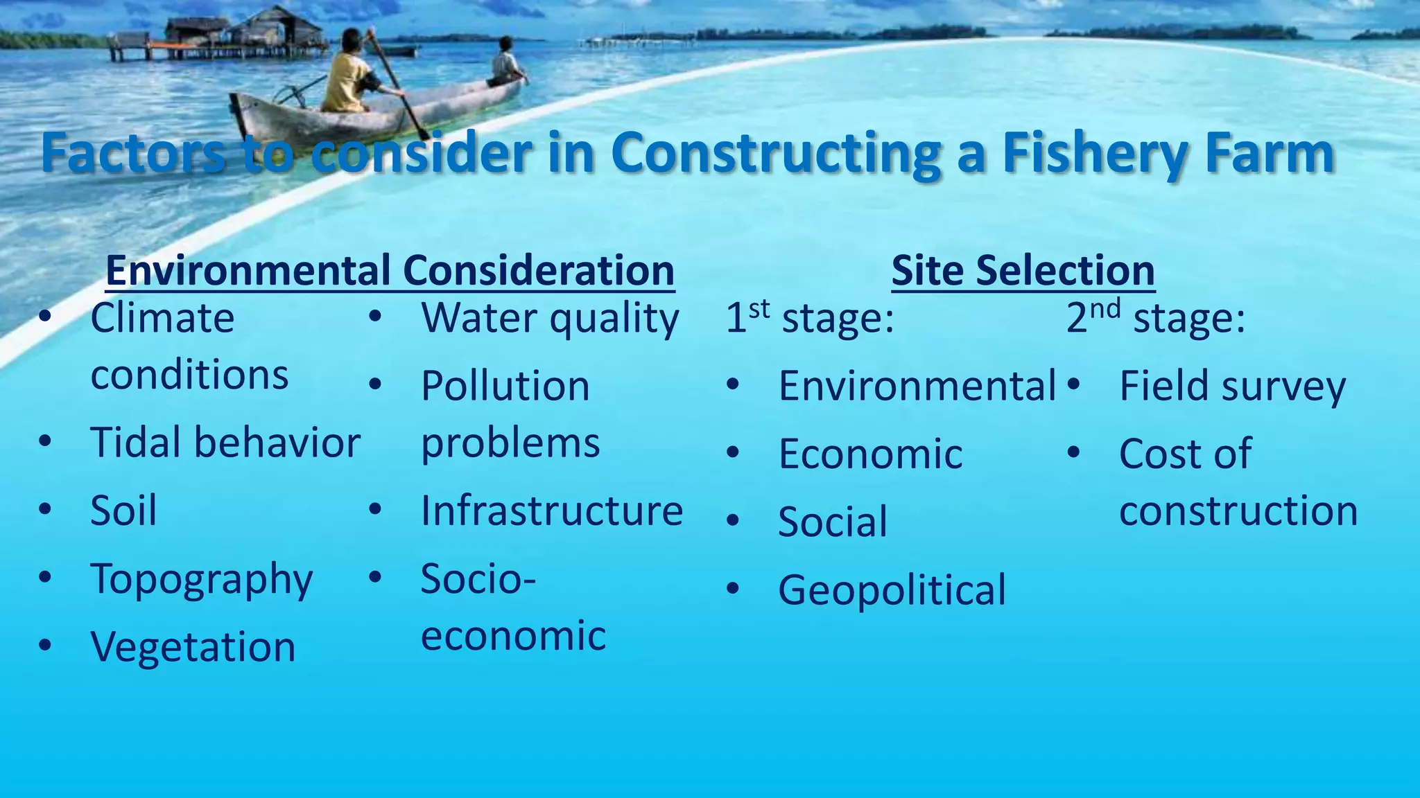 Drawing, Plans, Layout System of Fishery Farm | PPTX