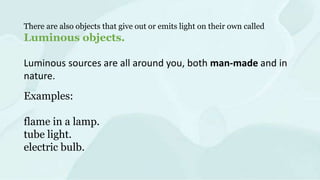 Introduction and Behavior of Light | PPTX