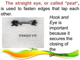 SEWING HOOK AND EYE | PPTX