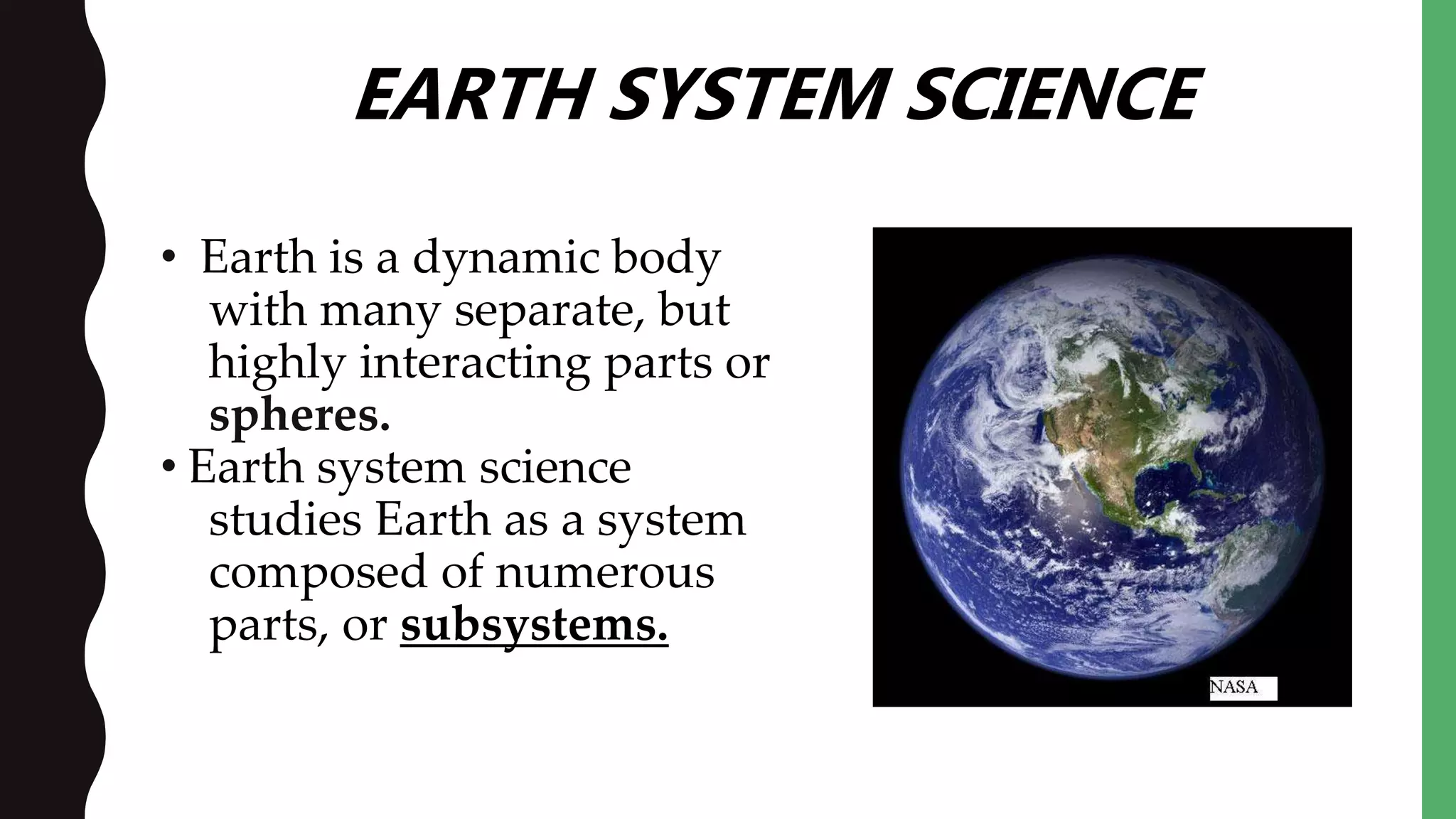 Earth and Life Science - Earth Subsystems Grade 11 | PPTX