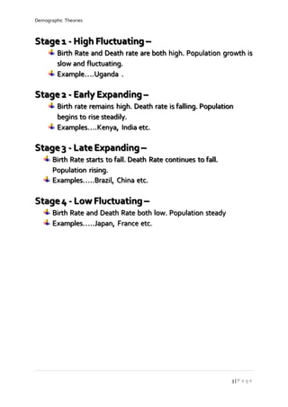 Demographic Transition model of India | DOCX