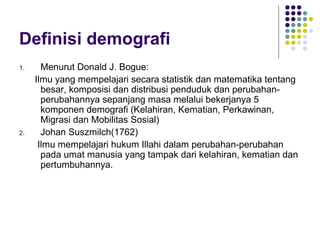 Demografi | PPT