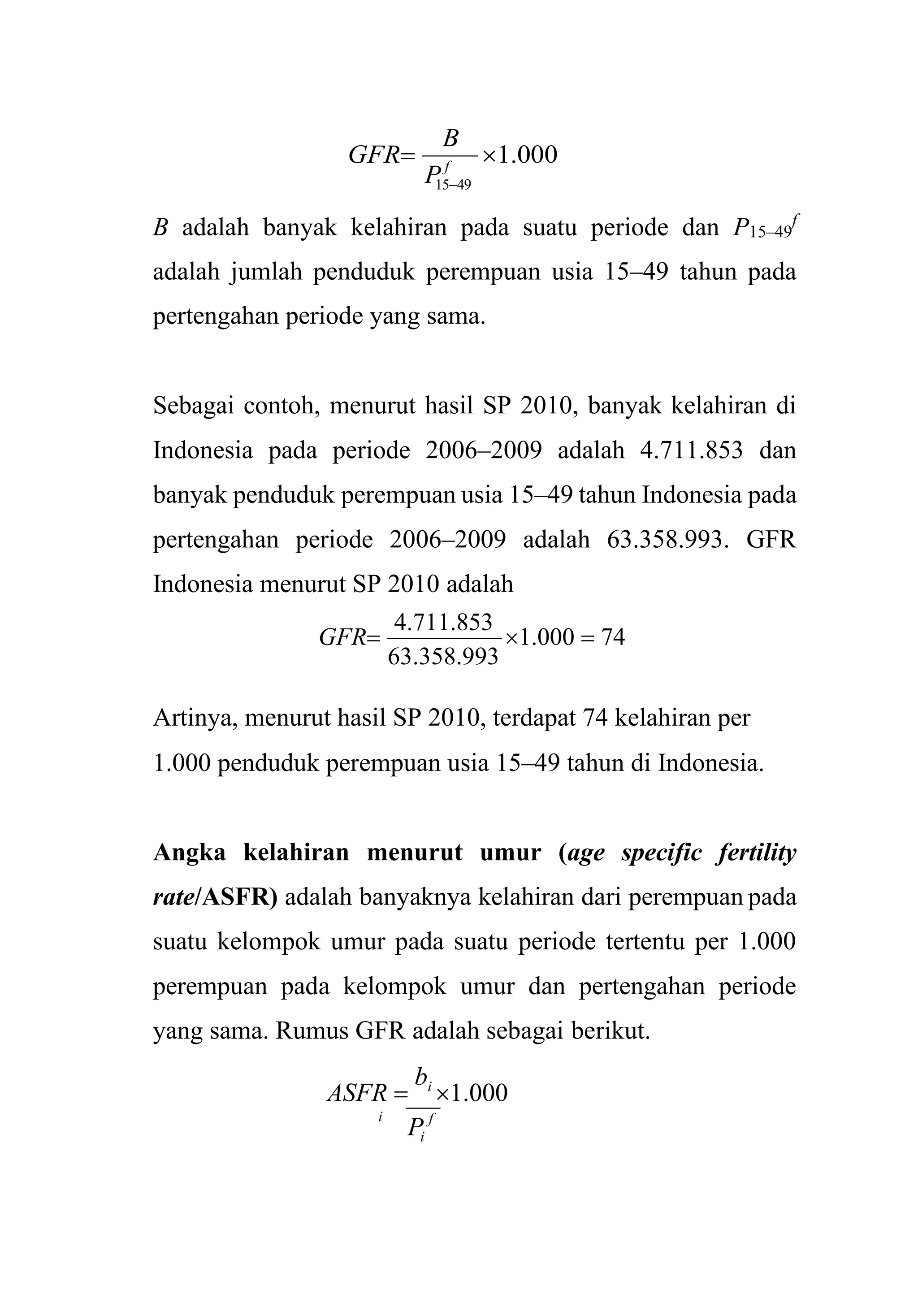 Demografi terapan modul 2 fertilitas | PDF