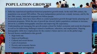 Demograhic Profile of India powerpoint presentation | PPTX