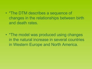 Demographic Transition Model | PPT