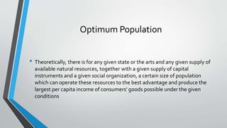 Demographic transition-theory-optimum-population-1 | PPTX