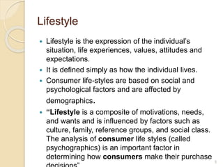 Consumer Demographic and lifestyle | PPTX