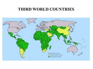 Demographic attributes of developed, developing and 3rd world countries ...
