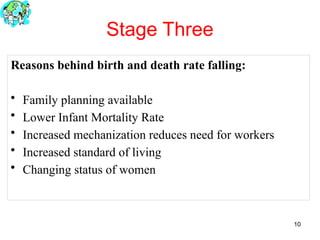 Demography and stages of demographic cycle | PPTX