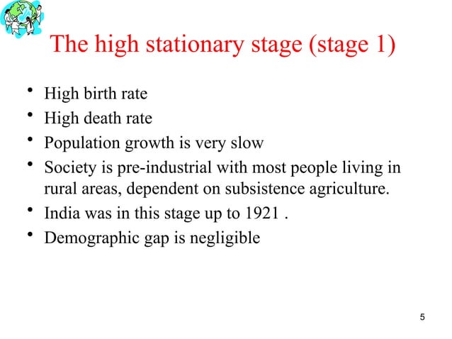 Demography and stages of demographic cycle | PPTX