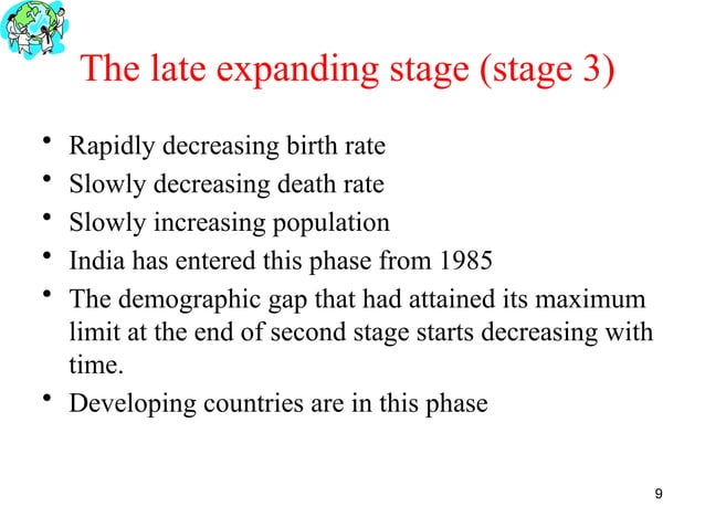 Demography and stages of demographic cycle | PPTX