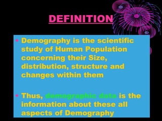 Demographic data by dr najeeb memon | PPT