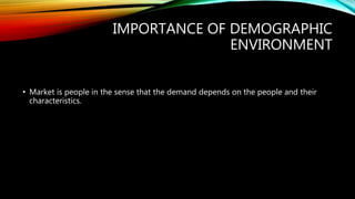 Demographic environment | PPTX | Women\'s Health | Healthy Living