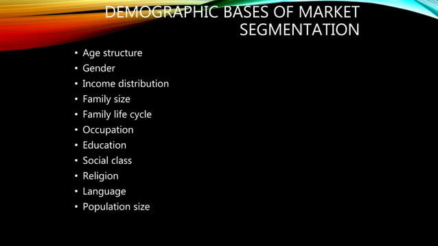 Demographic environment | PPT