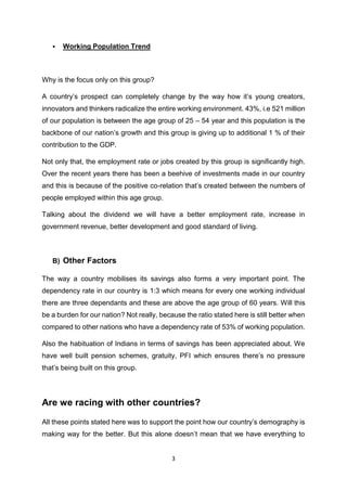 Demographic profile of India: Opportunity or Threat? | PDF