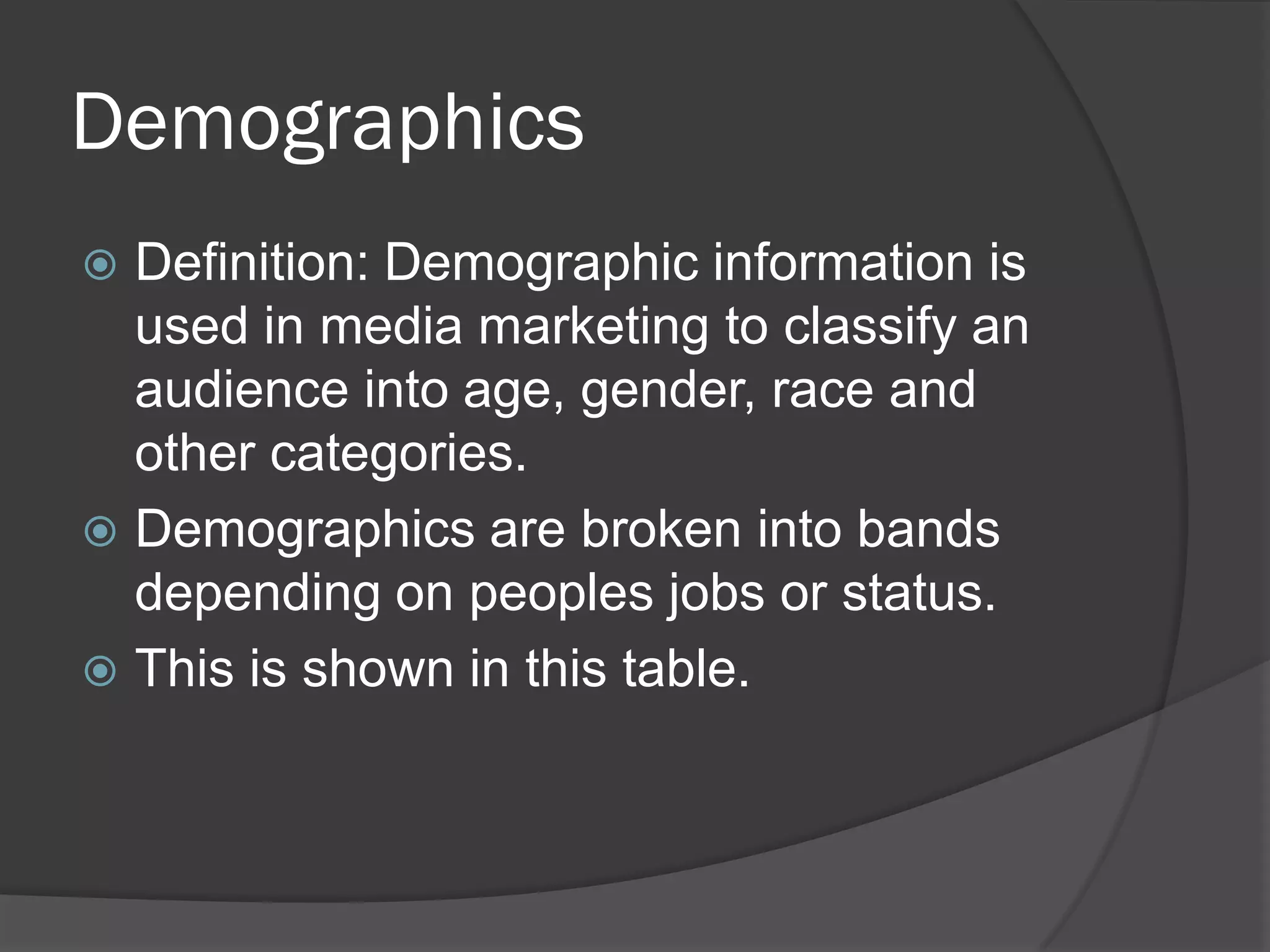 Demographics and psychographics | PPTX