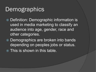 Demographics and psychographics | PPT | Free Download