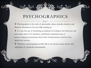 Demographics and Psychographics | PPTX