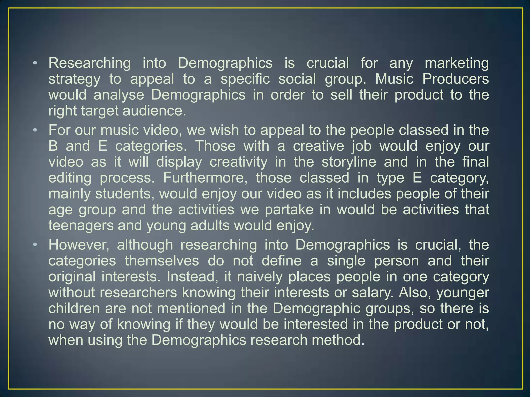 Demographics and Psychographics | PPTX