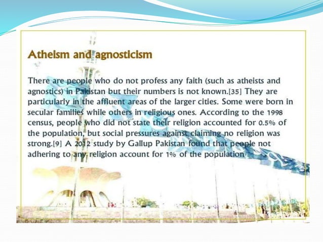 Demographics of religion in pakistan A presentation By Mr Allah Dad ...