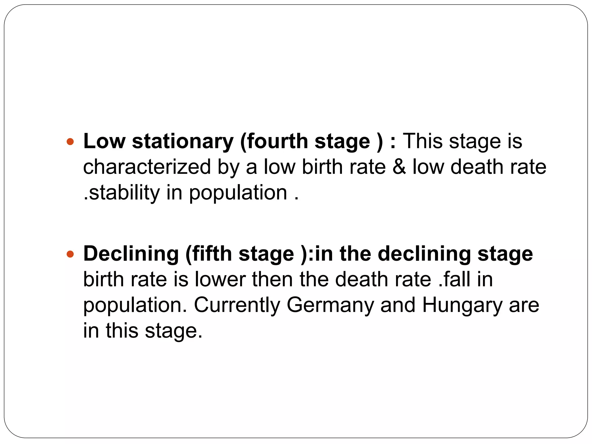 Demographic stages | PPTX