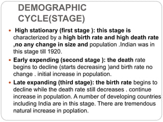 Demographic stages | PPTX