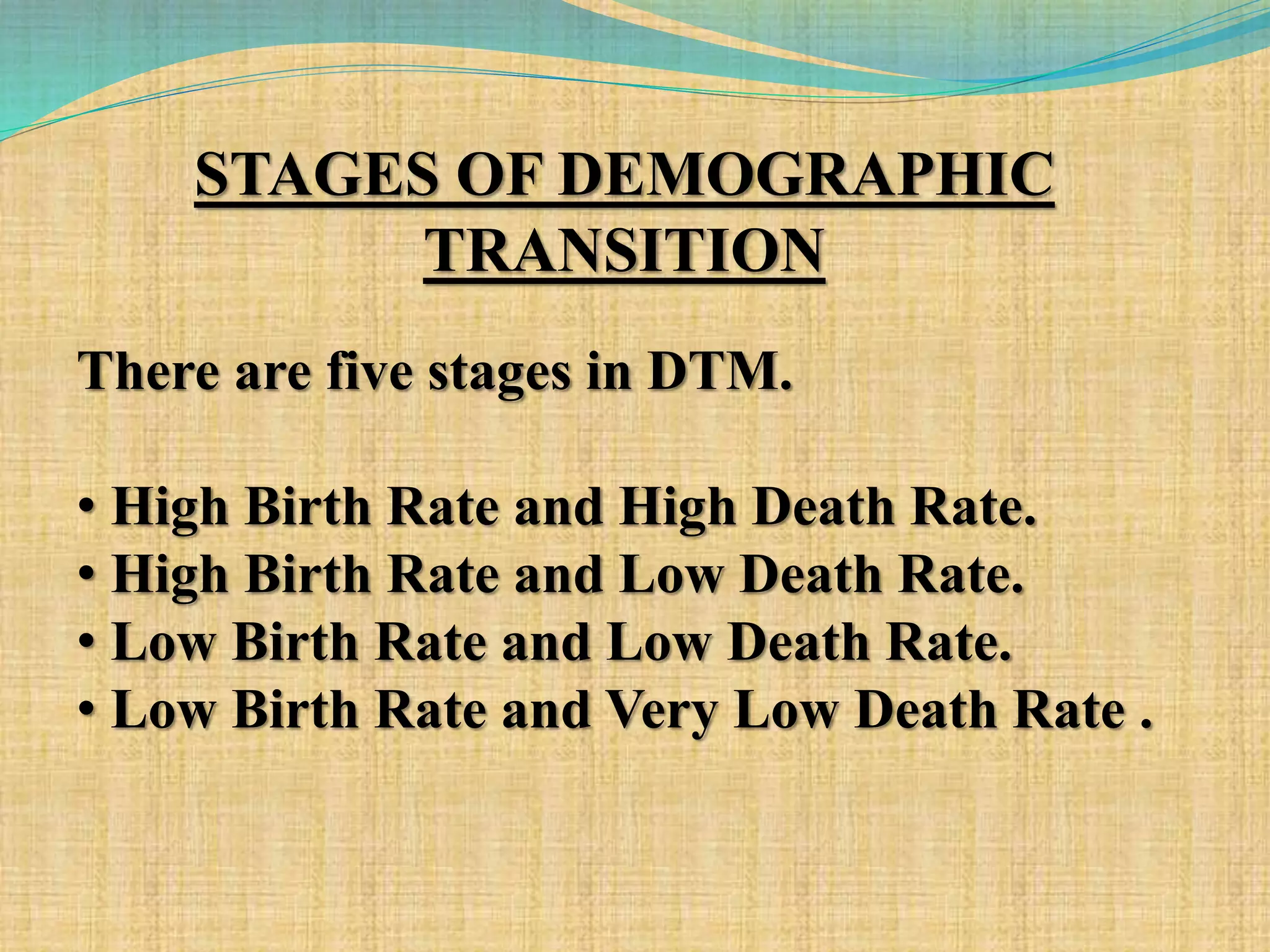 Demographic transition model | PPTX
