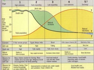 Demographic transition model | PPTX