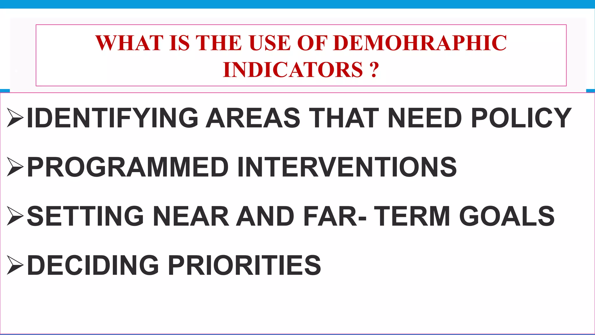 Demographic trends in india | PPTX