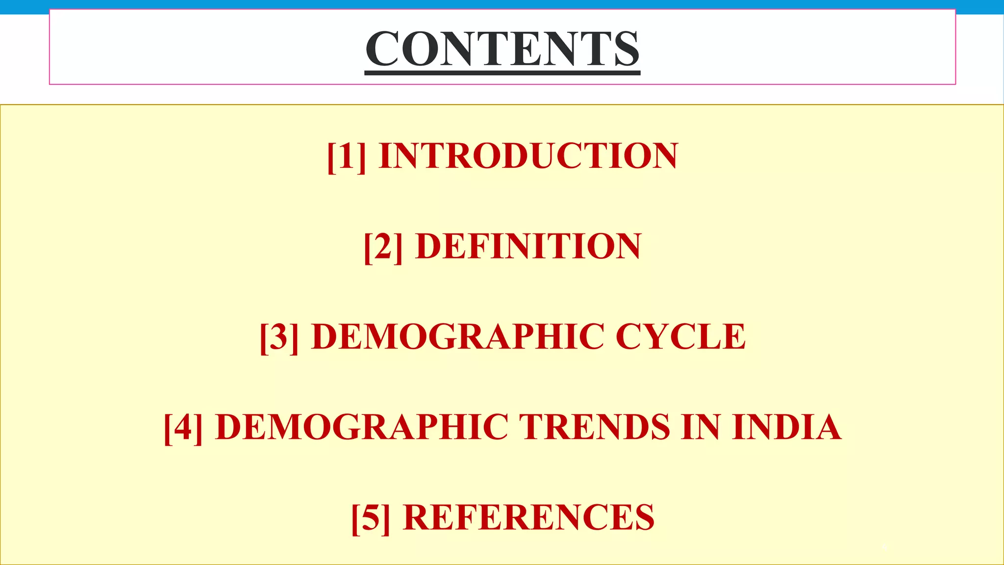 Demographic trends in india | PPTX
