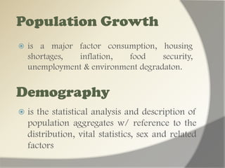 Demography | PPT | Free Download