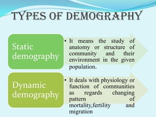 Demography | PPTX