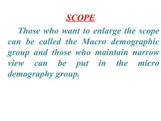 Demography | PPT