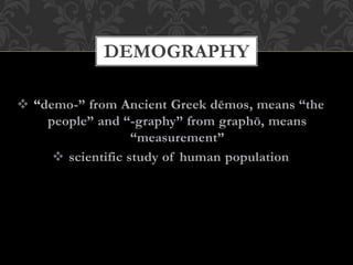 Demography | PPTX