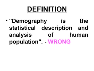 Demography | PPT
