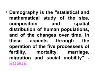 Demography | PPT