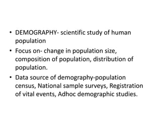 Demography | PPT | Free Download