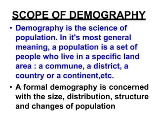 Demography | PPTX