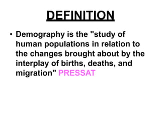 Demography | PPTX
