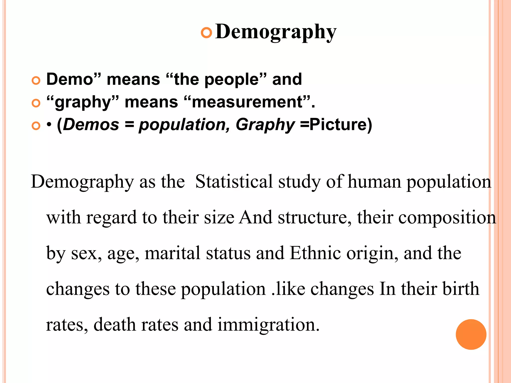 Demography. | PPTX